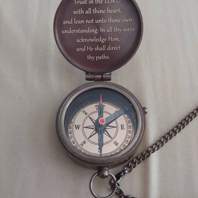 Engraved Compass, Christmas Present, Father's Day Gift, Mothers Day ...
