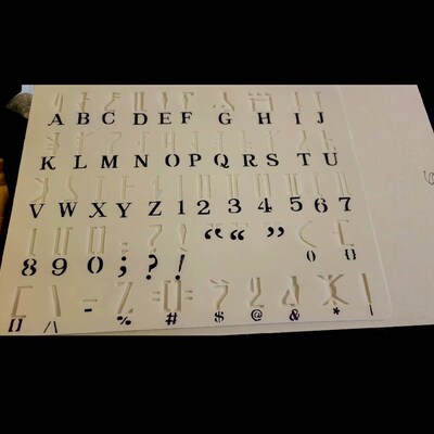 Mandalorian Script Stencil Template, Mando'a, Star Wars, Mylar 1 Inch ...