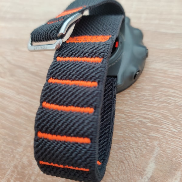 Multicolor Nylon Fabric Smart Watch Band Sport Fitness Quick on Loop ...