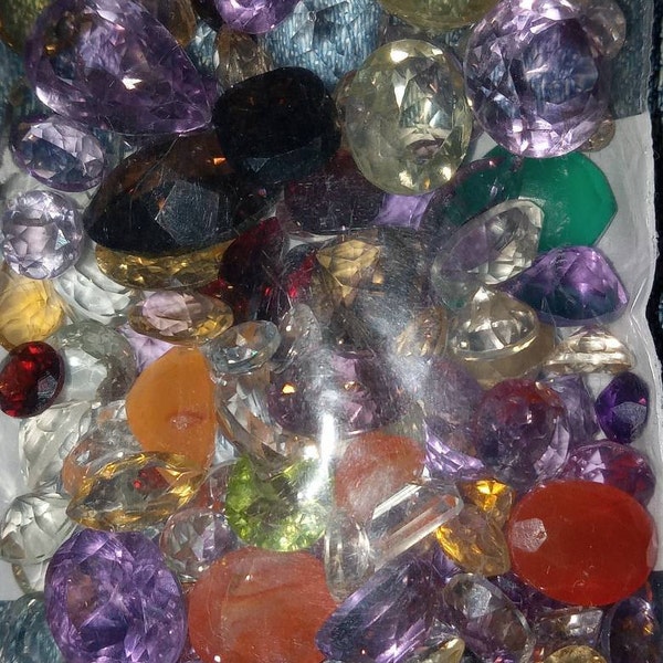 Over 200 Carats of Loose Natural Gemstone Mix Parcel Lot for Jewelry ...