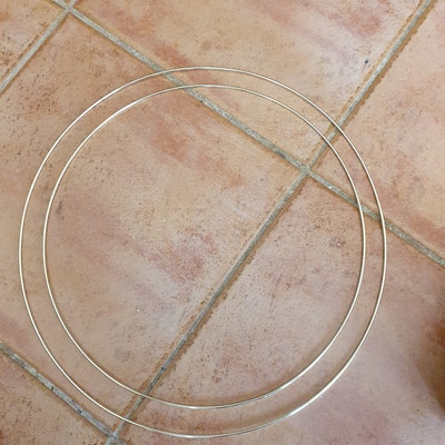 Gold Macrame Metal Hoop Macrame Craft Ring Dreamcatcher Hoop 3.5-40cm ...