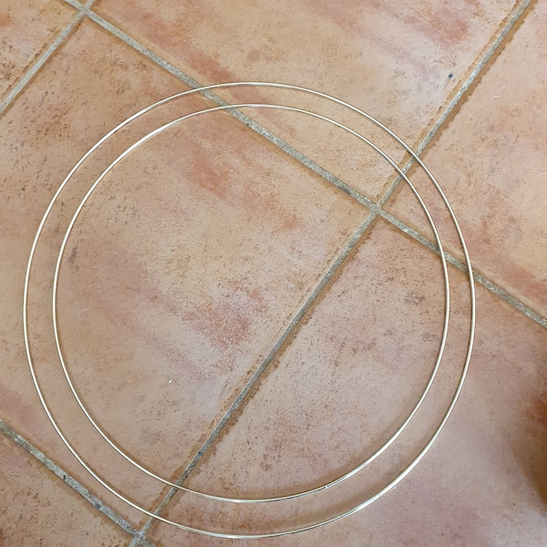 Gold Macrame Metal Hoop - Macrame Craft Ring - Dreamcatcher Hoop 3.5 ...
