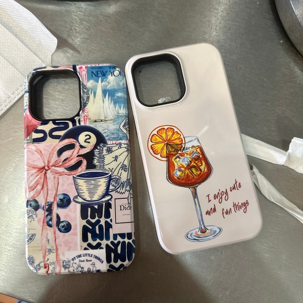 Coastal Coquette Collage Phone Case, Preppy and Cute Aesthetic, iPhone ...