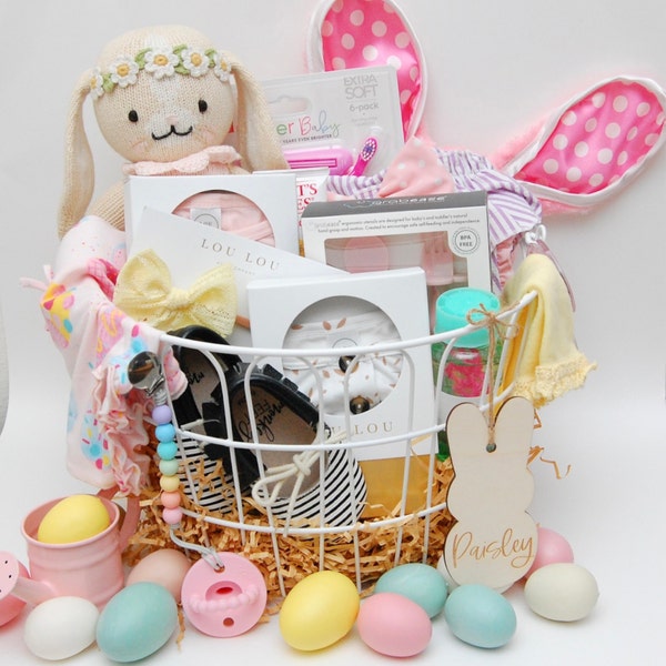 Easter Basket Tags | Bunny Tags | Name Tags | Easter Basket | Custom ...