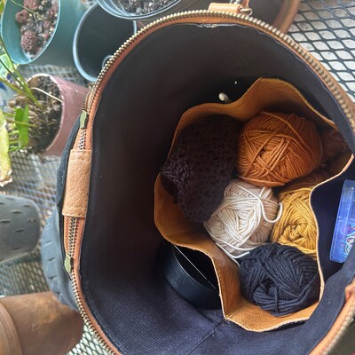 Muud Saturn XL Handmade Craft Bag Leather Color Whisky - Etsy