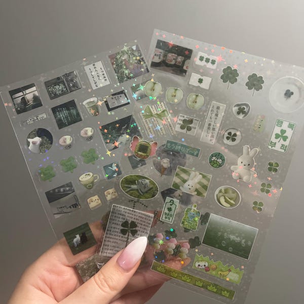 Vintage Japanese Snacks & Ramune Soda Stickers Sparkling Holographic ...