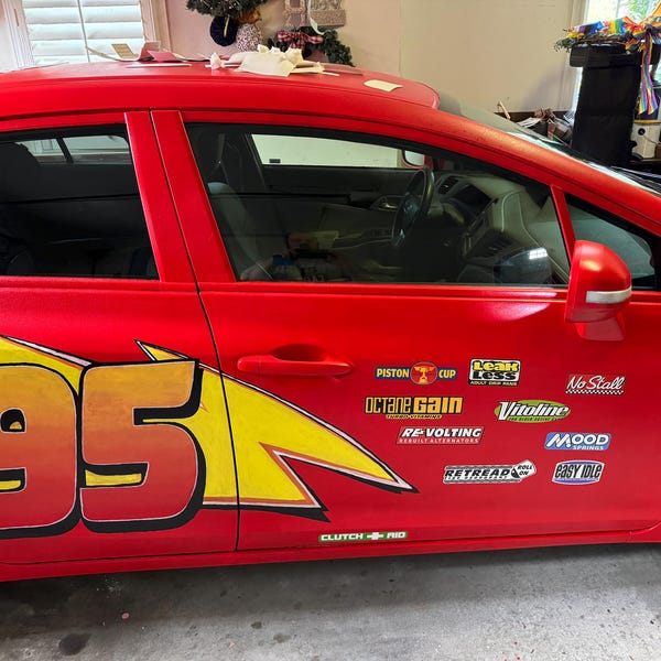 Lightning Mcqueen Racing Logo Decal - Car Wrap Vinyl Graphics - Etsy
