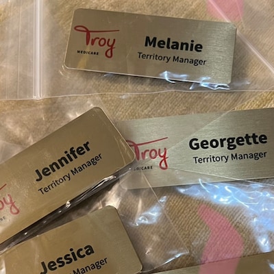 Metal Wearable Magnetic Name Tags for Business or Work - Etsy