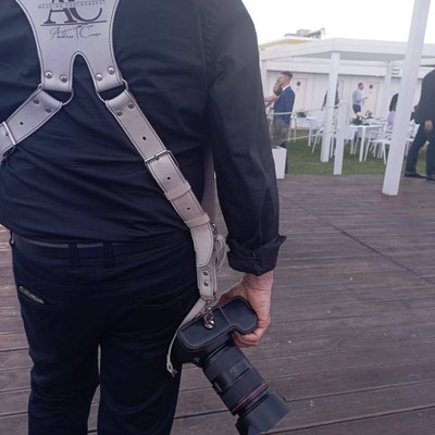 Personalized Dual Camera Harness is Made of 100% Genuine - Etsy