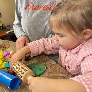 Personalized KIDS Rolling Pin With NAME. Embossing Rolling Pin. Kids ...