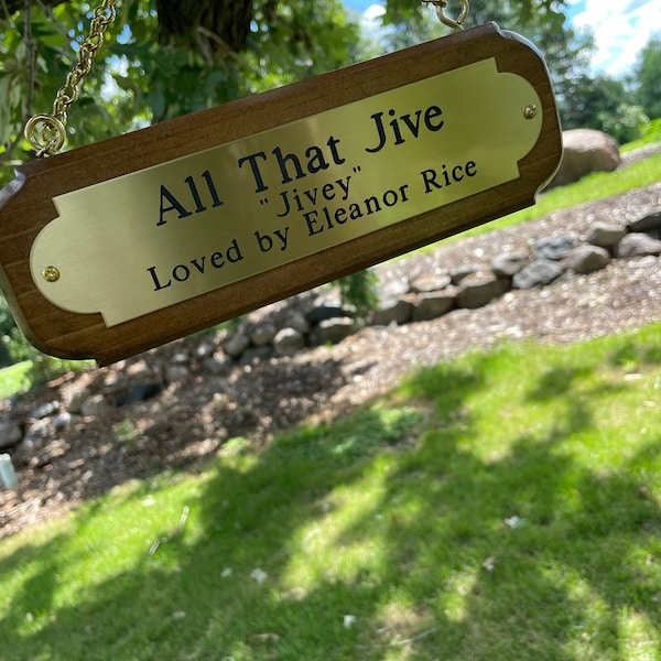 Fancy Horse Stall Name Plate- Solid Brass and Wood - Personalized ...