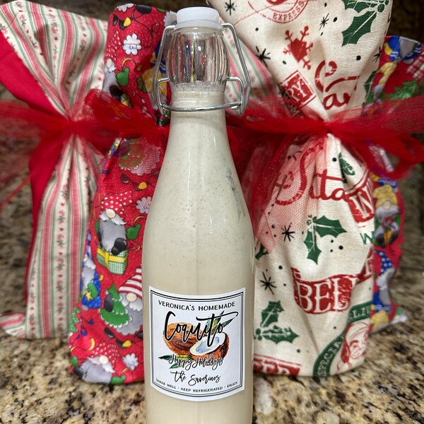 Custom Coquito Labels, Printed Coquito Stickers, Personalized Coquito ...
