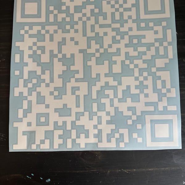 Website Custom QR Code Decal - Social Media Custom QR Code Sticker ...