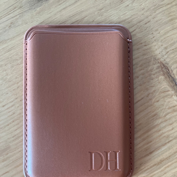Personalized Magsafe Wallet, Custom Embossed Magsafe Wallet, Monogram ...