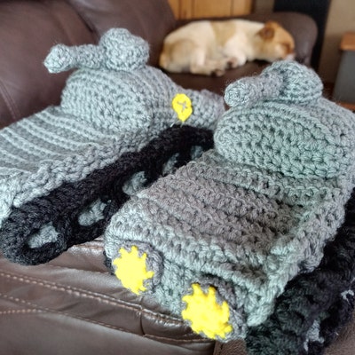Father Son Tank Slippers , Crochet Tank Slippers,, Dad Son ,daddy Baby ...