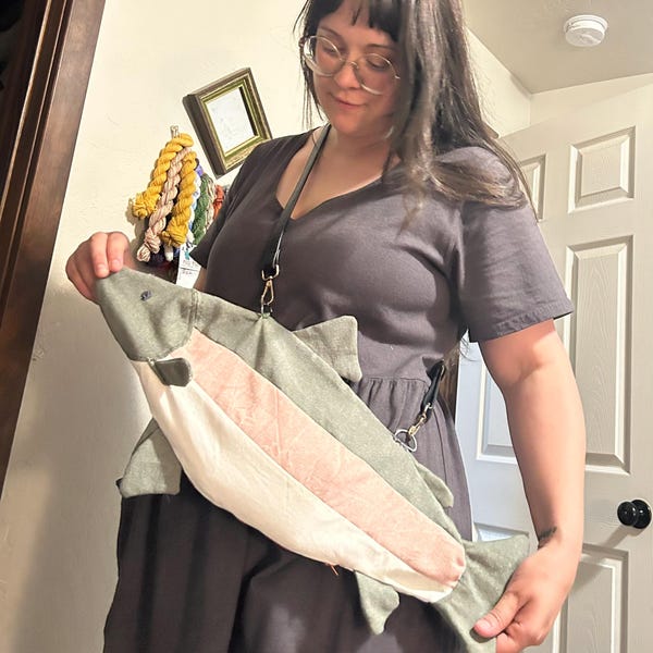 Rainbow Trout Sewing Pattern Fish Crossbody Bag Digital PDF - Etsy