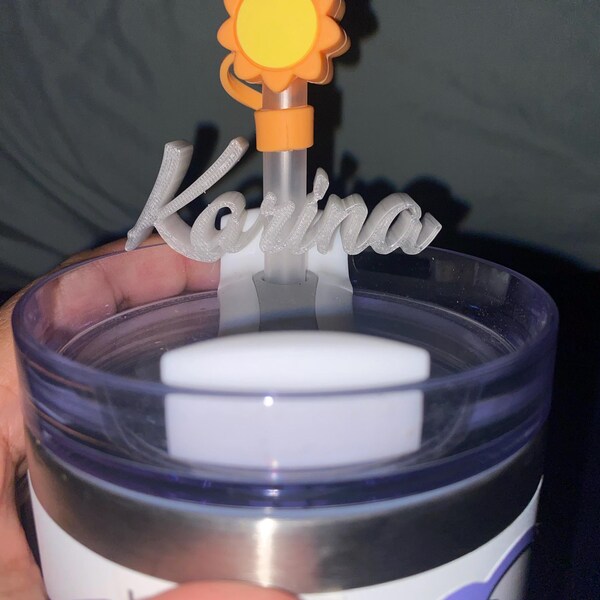 Custom Cursive Name Straw Topper – Personalized Party Favor - Etsy