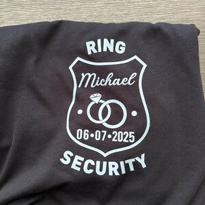 Ring Security Shirt, Ring Bearer Shirt, Wedding Shirt, Bridal Party ...