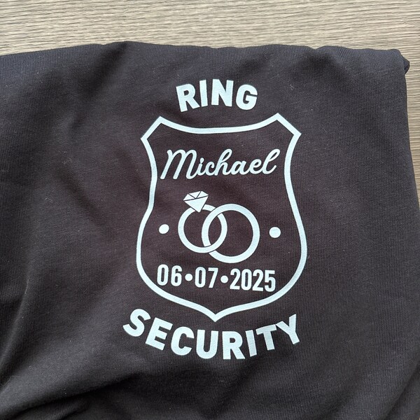 Ring Security Shirt, Ring Bearer Shirt, Wedding Shirt, Bridal Party ...