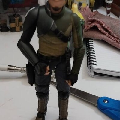 Kanan Jarrus Mask Blindfold 1:12 Scale Black Series - Etsy