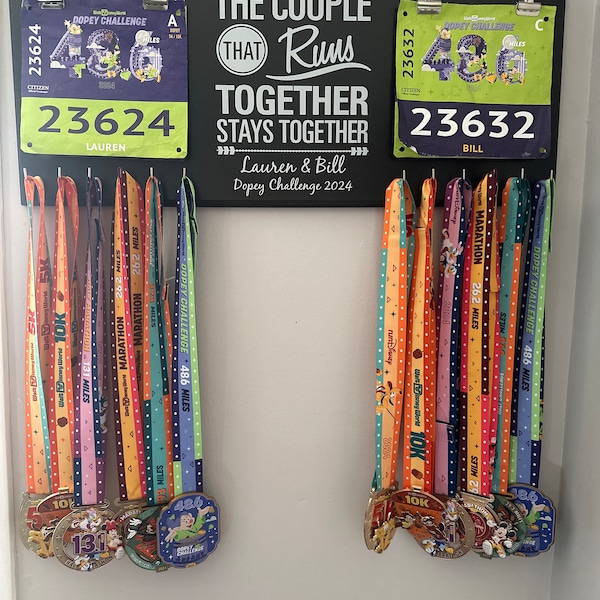 ISAIAH 40 31 Bible Verse Running MEDAL Holder HOOKS Rack and Race Bib ...