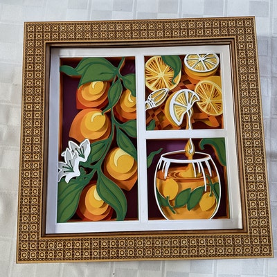 3D Layered Cherries SVG PDF EPS, Cherry Shadow Box, Summer 3D Svg ...