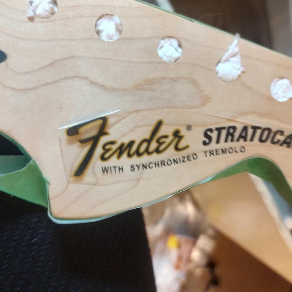 Fender Strat 70's Style Waterslide Guitar Headstock Decals (set of 3 ...