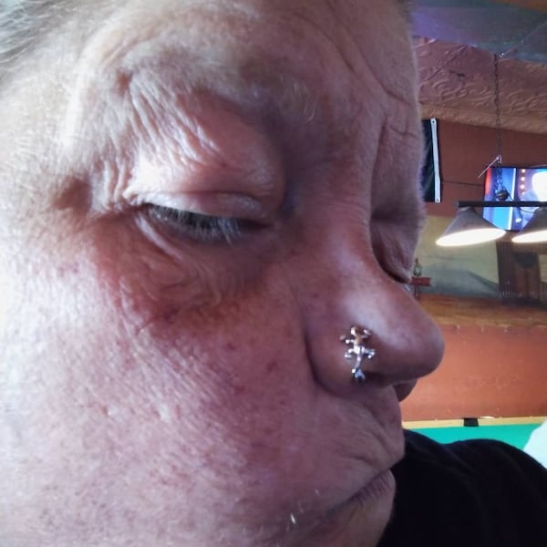 Tiny Lizard Nose Stud in Sterling Silver, Lizard Nose Stud, Silver Lizard Nose Stud, Multiple ...