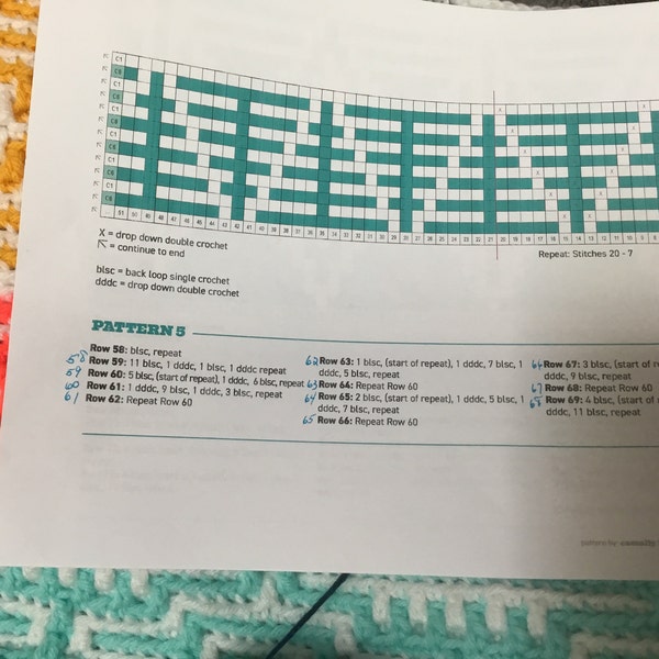 Diamondback Blanket Overlay Mosaic Crochet Pattern - Etsy