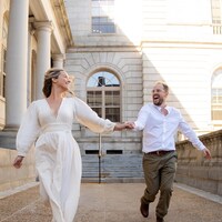 Red Greek Goddess Dress Boho Bridesmaid Dress Belted Grecian Dress ...
