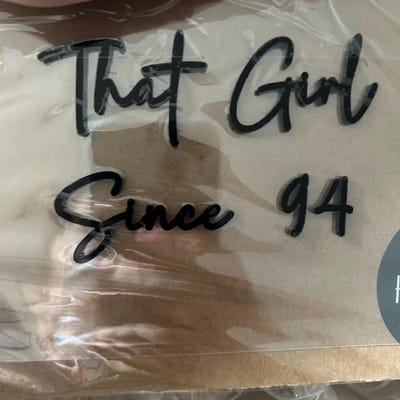 That Girl Since Year Cake Topper Flat-lay Cake Topper Vintage Heart ...