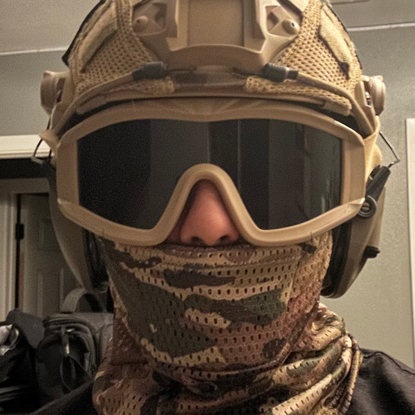 Tactical Airsoft Breathable Mesh Snood Teeth Protection Mask made in ...