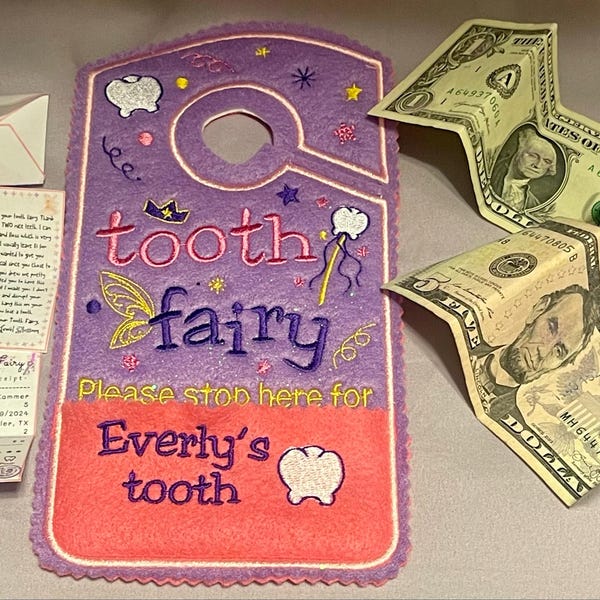 Printable Tooth Fairy Letter, Tooth Fairy Kit , Mini Tooth Fairy Note ...