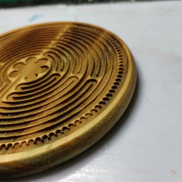 DIVINE IMPERFECTION: Small Wooden Chartres Labyrinth (sacred Path ...