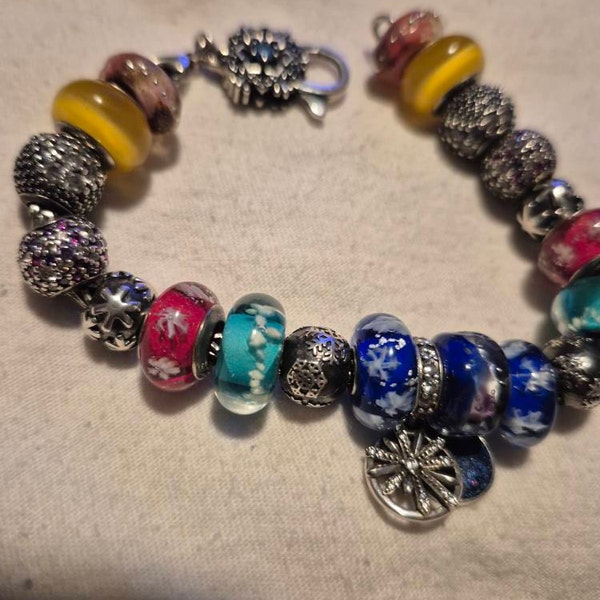 Authentic Trollbeads Glass 61398 Black Bubbles - Etsy