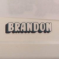 SMALL Waterproof Name Sticker Sets 1 or 2 Inch Personalized Sticker ...