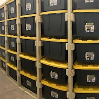 Digital Download: DIY 27 Gallon Tote Storage Rack Plans for 8 Totes ...