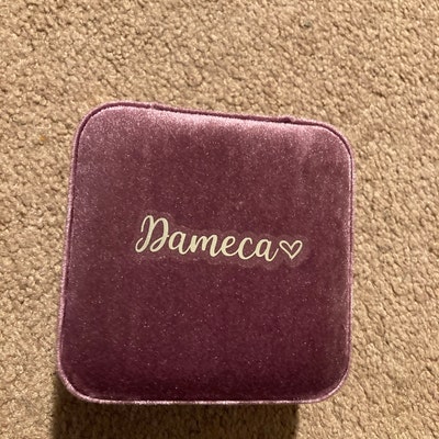 Italian Velvet Personalized Jewelry Box Christmas & Holiday - Etsy