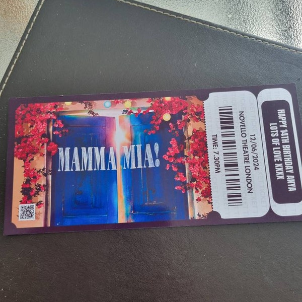 Personalised Foiled Golden Ticket, Personalised Token, Surprise Gift ...