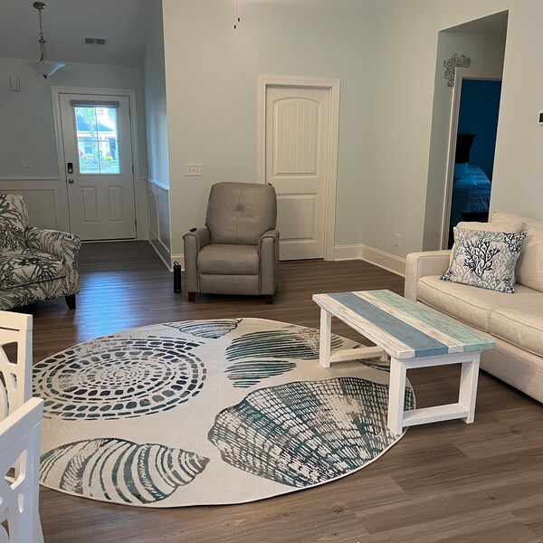 Beach House Rustic Coastal Console Table - Entryway Table - Etsy