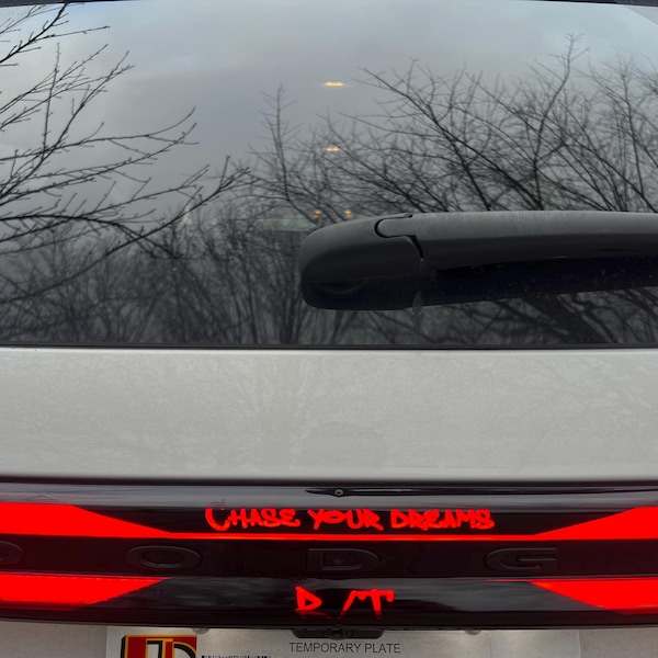 Dodge Durango Tail Light Racetrack Decal Center Overlay - Fits 3rd Gen ...
