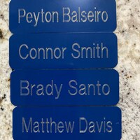 Fantasy Football Trophy Plate 1 X 3 Custom Engraved Solid Brass Plate ...