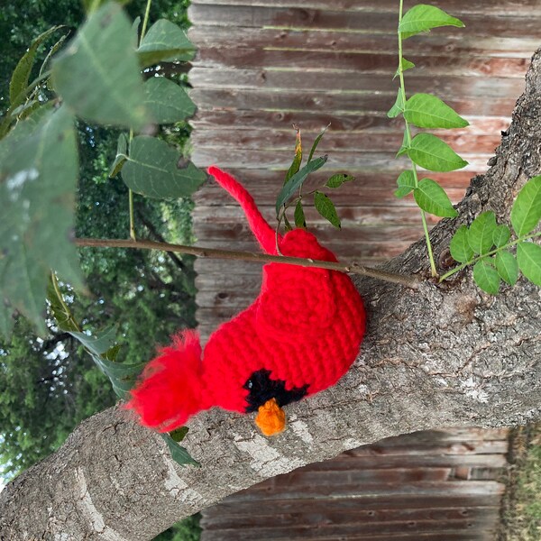Lifelike Cardinal Bird Crochet Pattern - Etsy