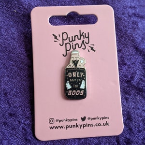Only Here for the Boos Enamel Pin // Spoopy Halloween Lapel Pin Badge ...