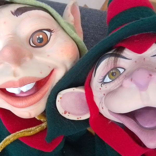Christmas Elf Puppet in Latex and Fabric: Can Be Used by Professionals ...