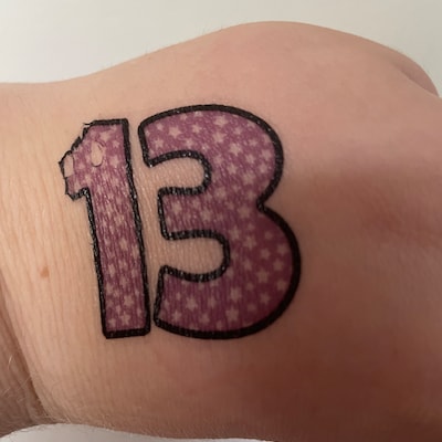 Temporary 13 Tattoo Taylor Swift Inspired 13 Tattoo Eras Tour 13 Tattoo ...