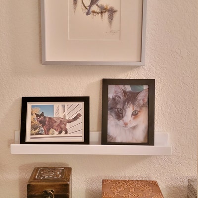 Ultra Narrow 12, 14, 16, 18 Inch Floating Ledge Shelf, Picture Ledge ...