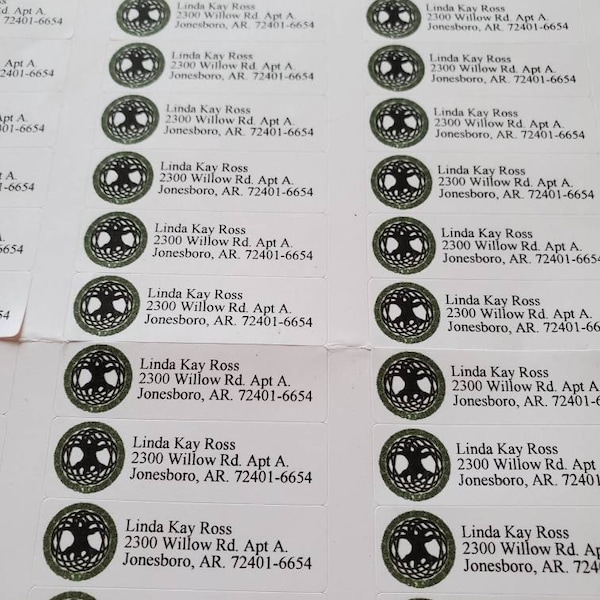 80 Small Personalized Return Address Labels Letters Alphabet Monogram ...