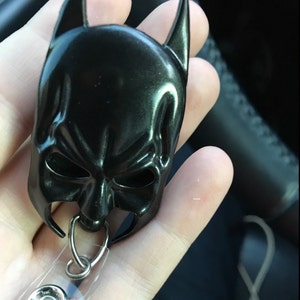 Batman Mask Retractable ID Badge Reel Nurse Badge Reel | Etsy