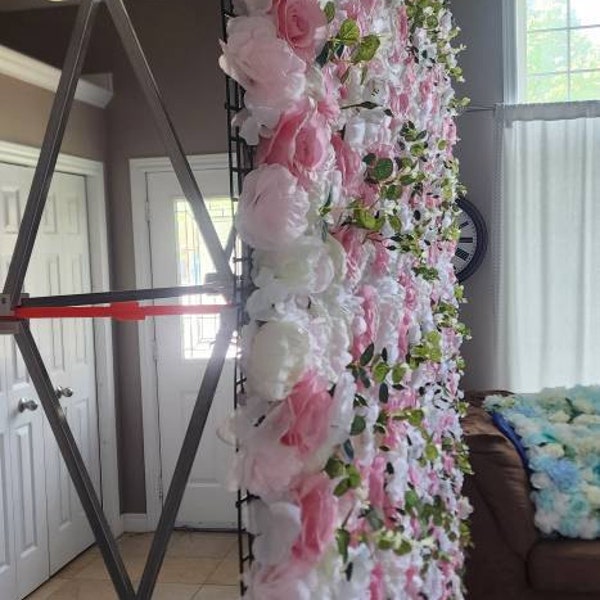 Portable Flower Wall Folding Stand Photo Backdrop Support Frame for ...